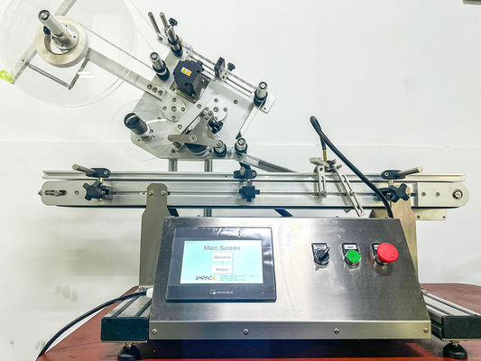 YM410 2024 Automatic Manufacturing Packaging Machine for Flat Top Side Sticker Labeling